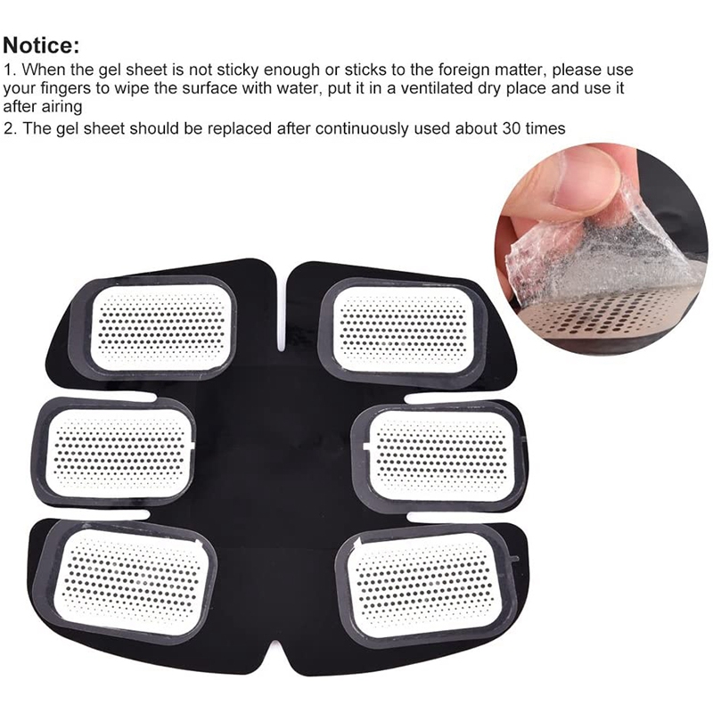 30pcs Abs Trainer Replacement Gel Sheet Abdominal Toning Belt Muscle ...