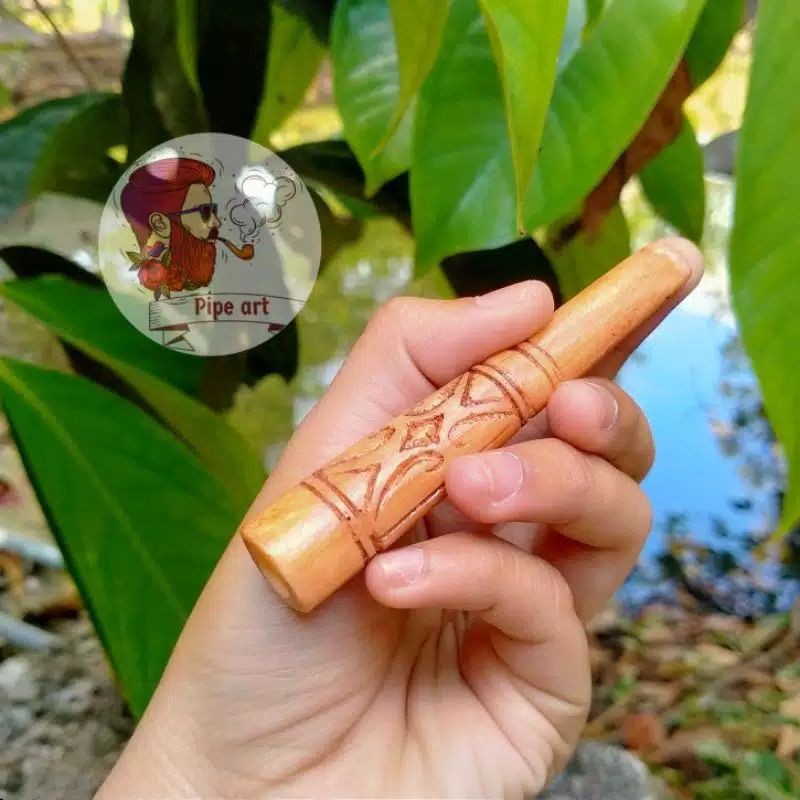 ONCE CANGKLONG PIPA ROKOK GADING GAJAH REPLIKA MOTIF KETAN | Lazada ...