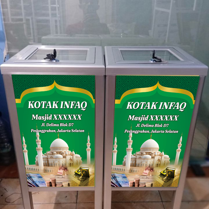 STIKER VINYL KOTAK AMAL DAN INFAQ MASJID | Lazada Indonesia