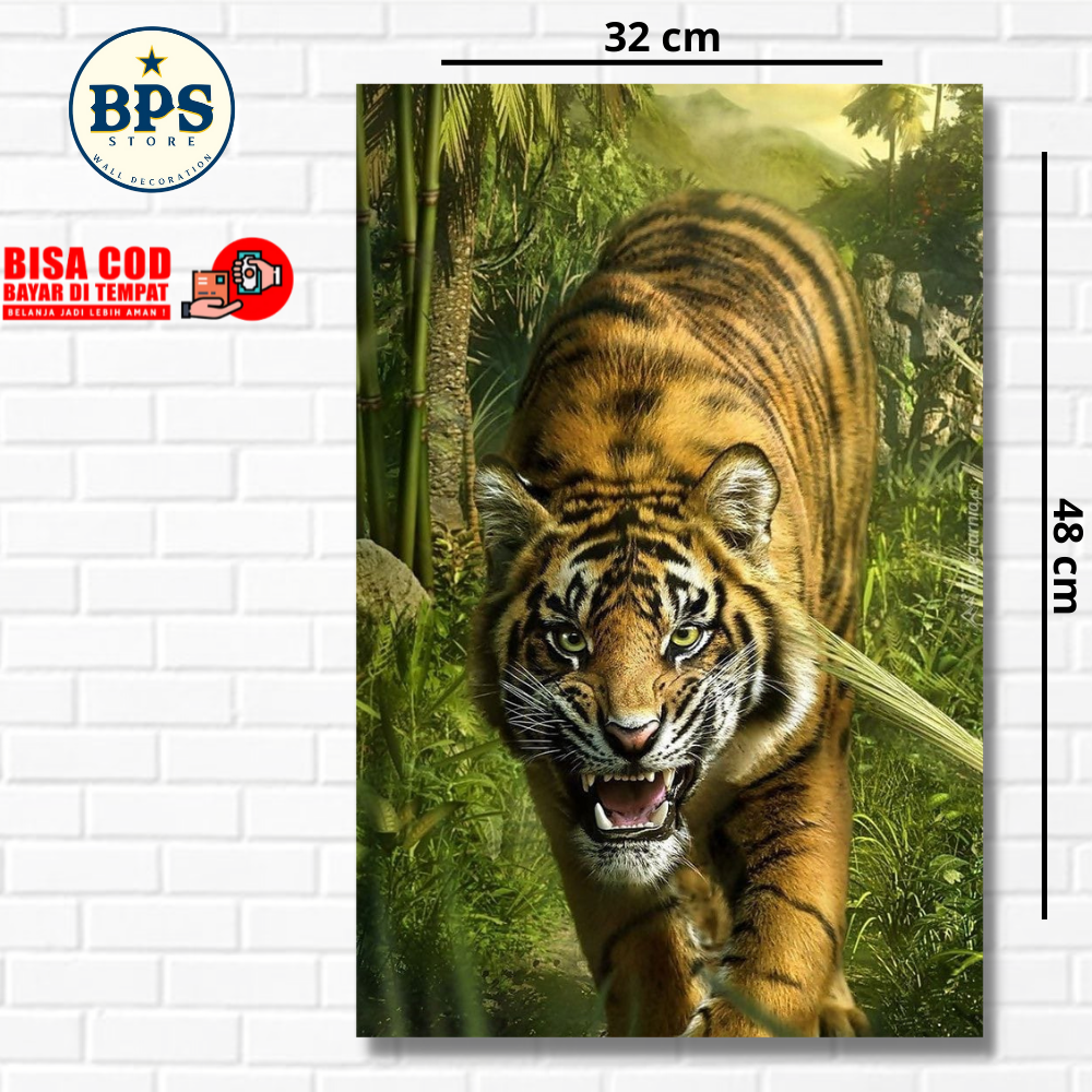 Poster Harimau - Foto Harimau - Hiasan Dinding Hewan - Poster Dinding ...