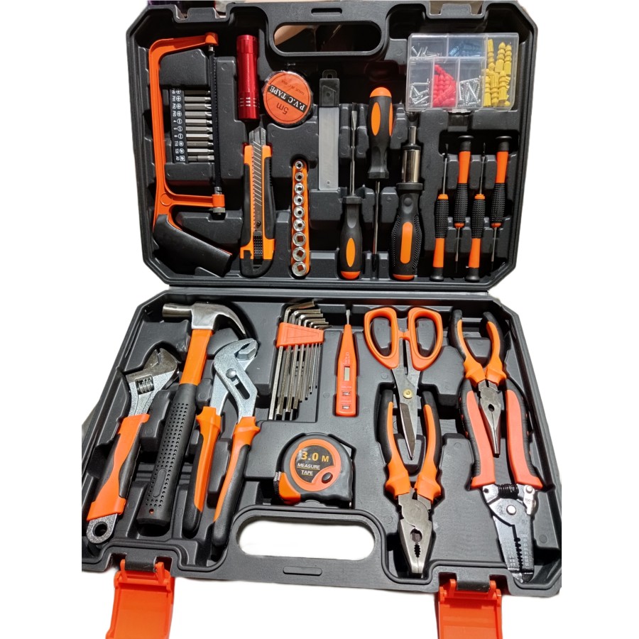 Tool Kit Set Toolbox Hand Tools Perkakas Mekanik Rumah 112pcs YMD ...