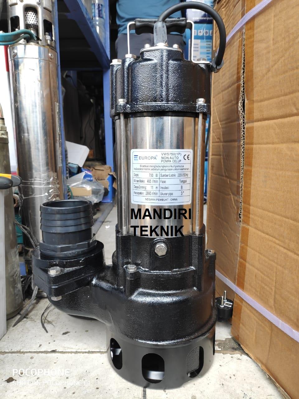 POMPA CELUP AIR KOTOR EUROPA 1HP 3 INCHI | Lazada Indonesia
