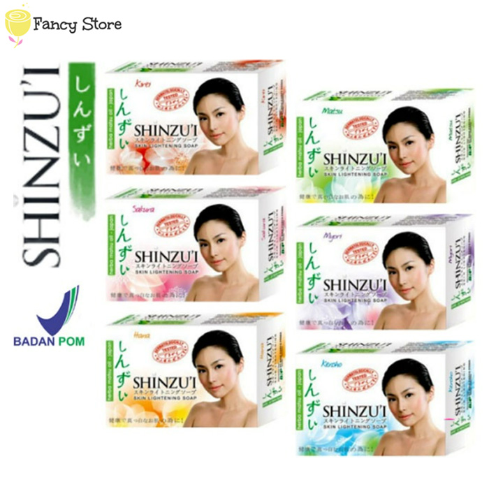 SHINZUI Skin Lightening Bar Soap [SAKURA PINK] 80gr Sabun Mandi Batang ...