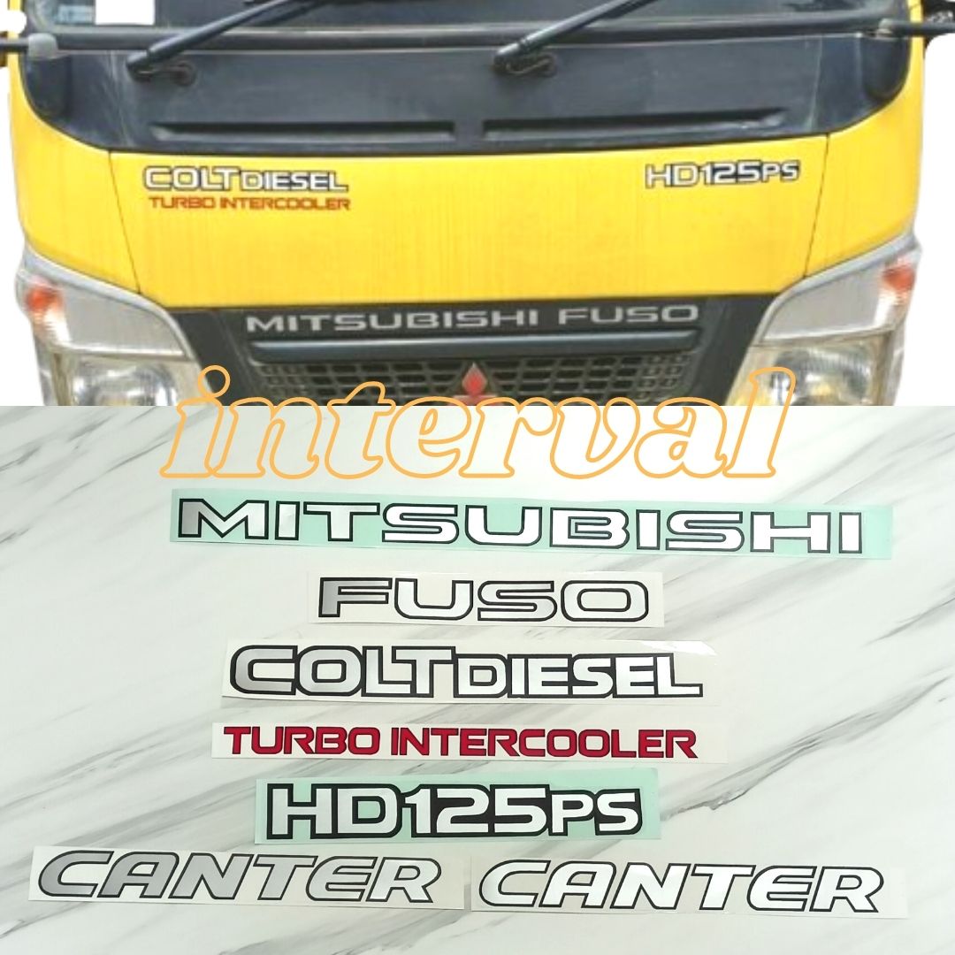 Stiker Body Mobil Mitsubishi Fuso COLTDIESEL HD125ps Canter Sticker ...