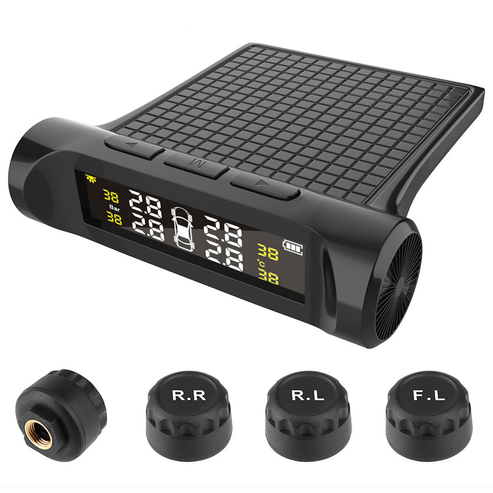 Pengukur Tekanan Angin Ban Mobil Real Time TPMS Solar Deteksi Ban ...