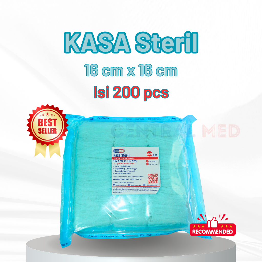 Kasa Steril / Perban Ukuran 16cm x 16cm Isi 200Pcs | Lazada Indonesia