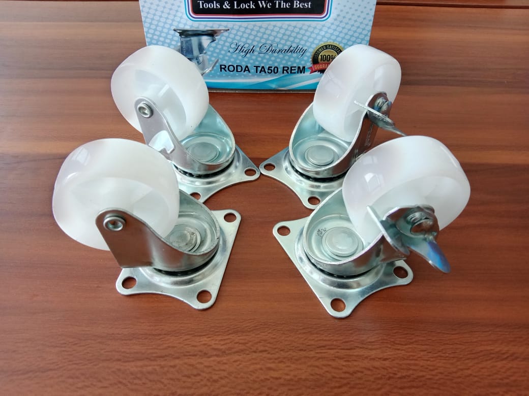 RODA TROLI REM 2 INCH 1 SET / RODA CASTER NYLON REM 2" WELDOM | Lazada ...