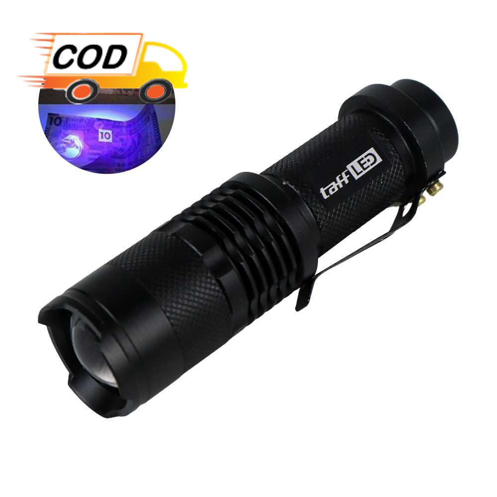 Senter Ultraviolet 395nm Multifungsi Bahan Aluminium Kuat Awet Alat ...