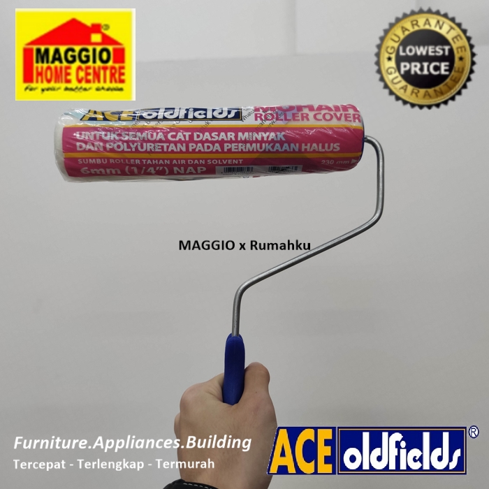 ROLLER CAT TEMBOK - KUAS CAT TEMBOK - ROLLER CAT - MOHAIR ROLLER - ACE ...
