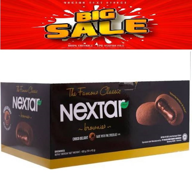 NEXTAR BROWNIES RASA COKLAT 34g 1 BOX ISI 10 GRATIS ONGKIR | Lazada ...