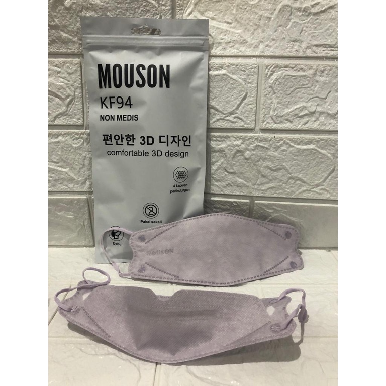 Masker Mouson KF94 4Ply Sachet isi 10 Pcs Mouson Mask KF94 4 Ply 3D ...