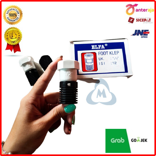 Foot Klep PVC 1/2" 3/4" 1" Foot Valve Tusen Klep Footklep 1/2 inch 3/4 ...