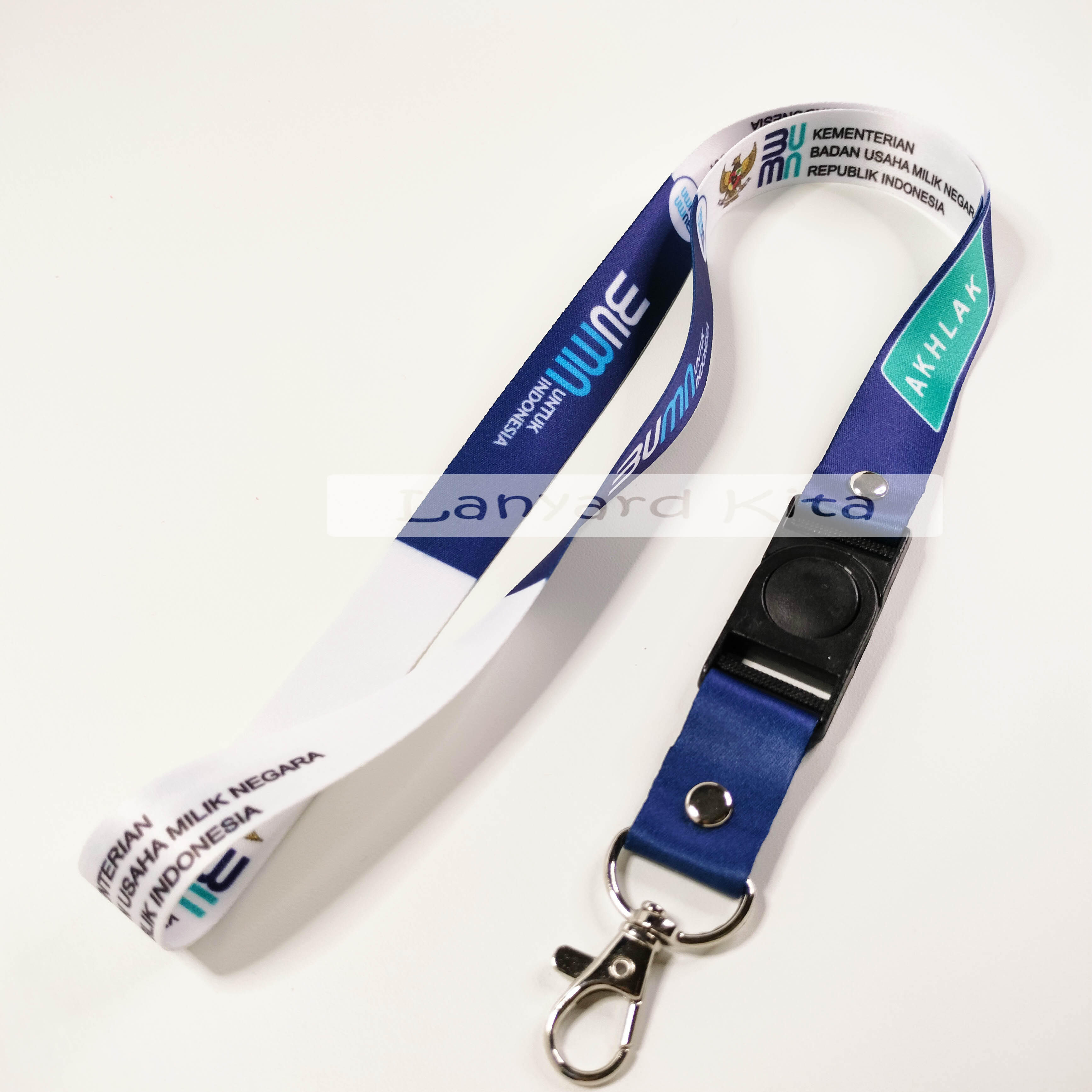 BUMN TALI LANYARD ID CARD PRINTING BUMN GANTUNGAN ID CARD NAME TAG TALI ...