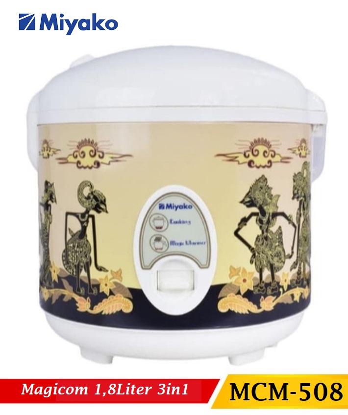 Magicom Miyako MCM-508 Rice Coocer 1,8 Liter 3in1 Motif Wayang Timbul ...