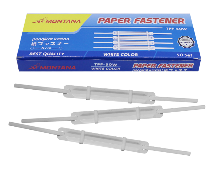ACCO MAP PLASTIK PAPER FASTNER PUTIH PENGIKAT KERTAS PLASTIK | Lazada ...
