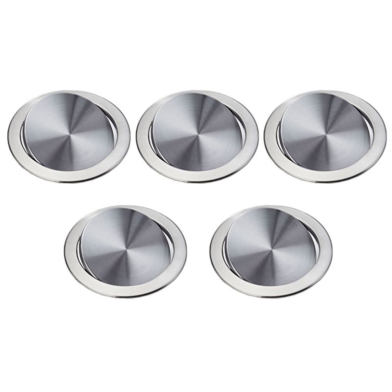 5X Stainless Steel Garbage Flap Lid Trash Bin Cover Flush Built-in ...