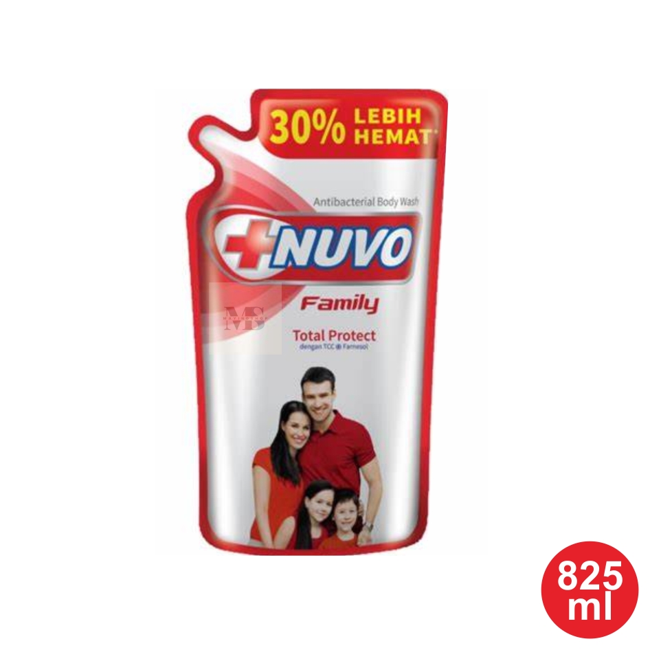 Nuvo Body Wash Total Protect Merah 825 ml | Lazada Indonesia