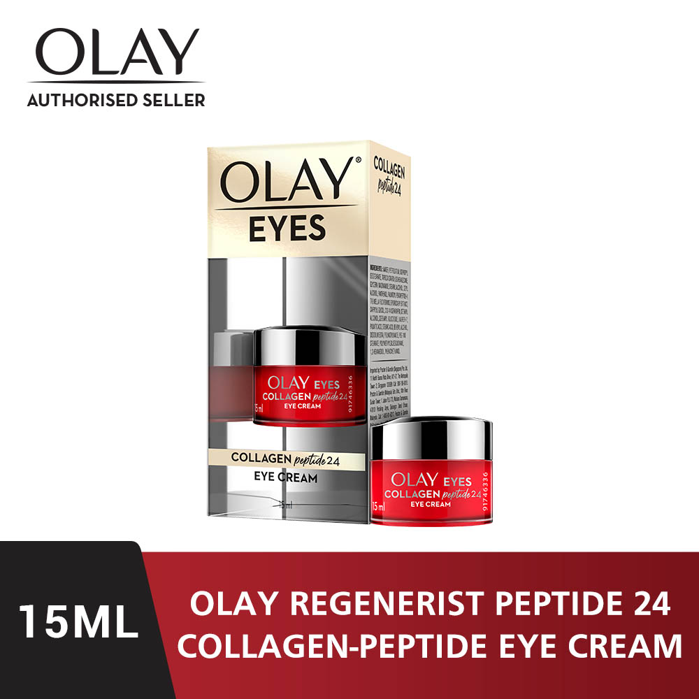 Olay Regenerist Collagen Peptide 24 Eye Cream: Krim Mata Anti Aging dengan Kolagen 15ml | Lazada ...