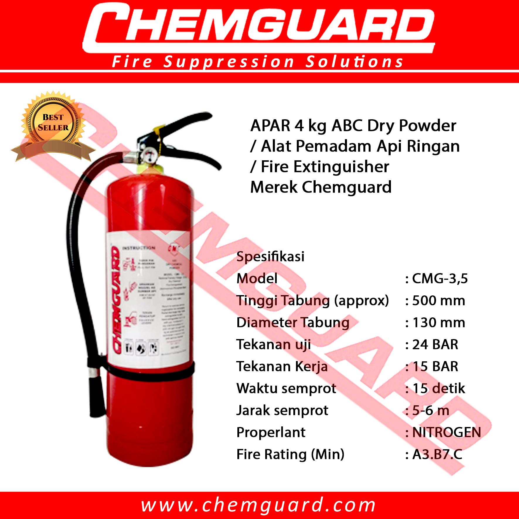 APAR 4 kg ABC Dry Powder Alat Pemadam Api Ringan Fire Extinguisher Untuk Ruko Gudang | Lazada ...