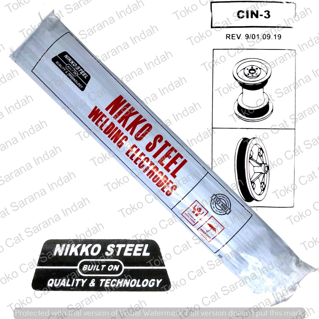 KAWAT LAS ANCURAN CIN-3 NIKKO STEEL 2.6MM 3.2 MM LAS BESI COR 1KG KAWAT ...