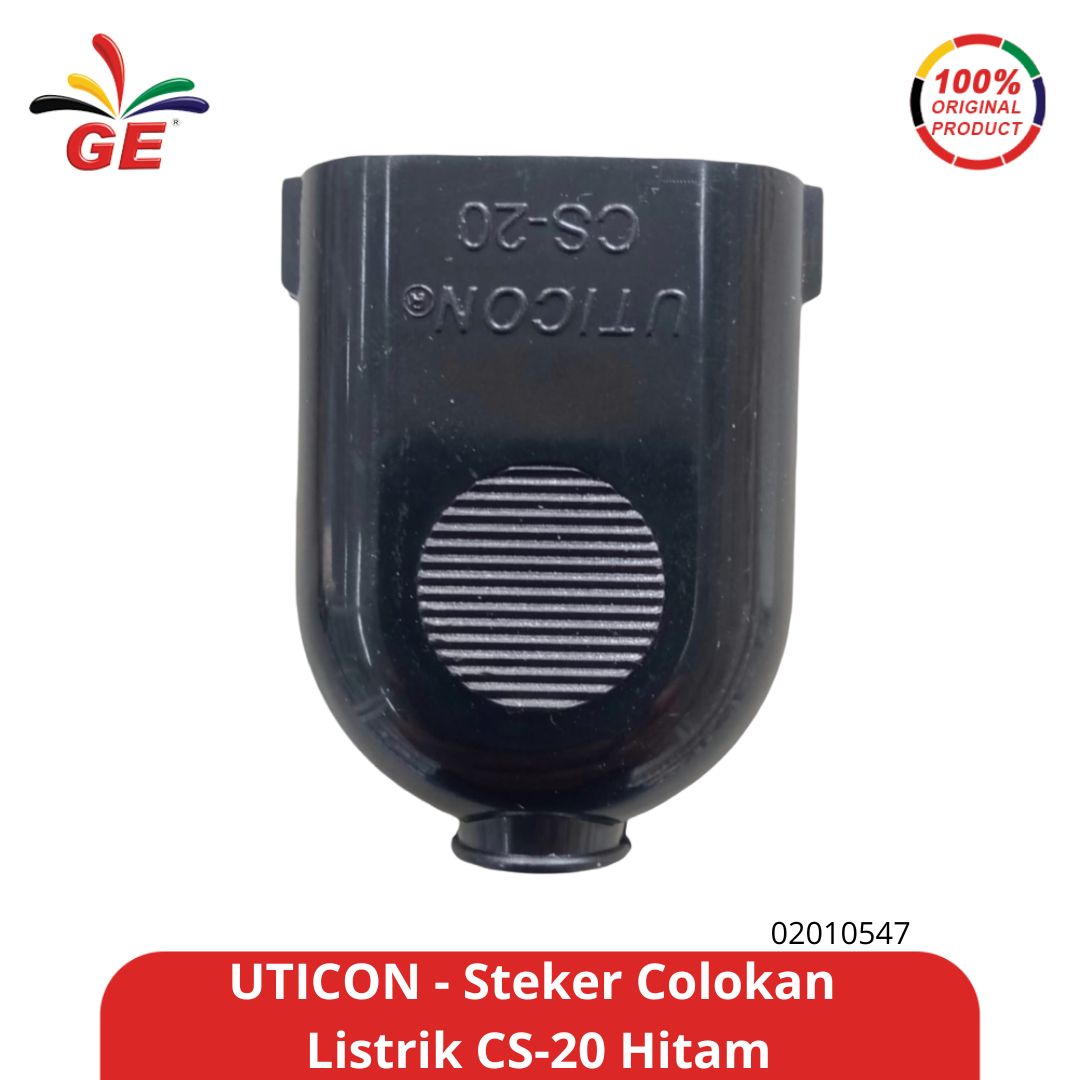 UTICON - Steker Colokan Listrik CS-20 Hitam 02010547 | Lazada Indonesia