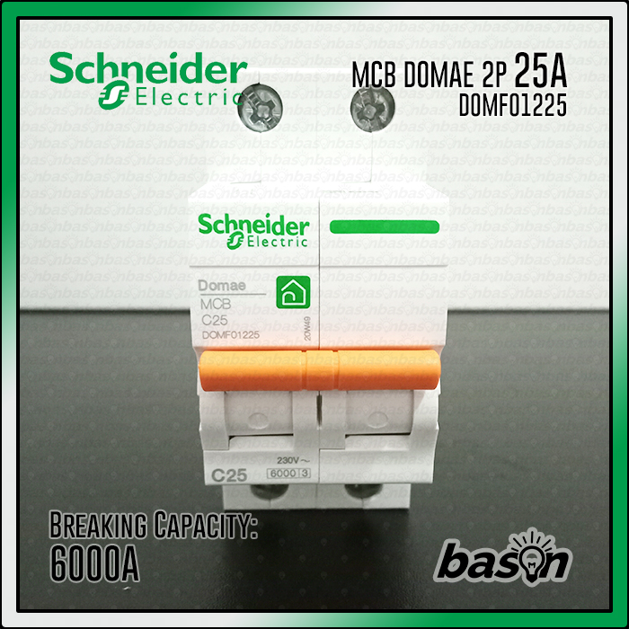 SCHNEIDER MCB Domae 2Phase - 2A - 4A - 6A - 10A - 16A - 20A - 25A - 32A - 40A - 63A - miniature ...