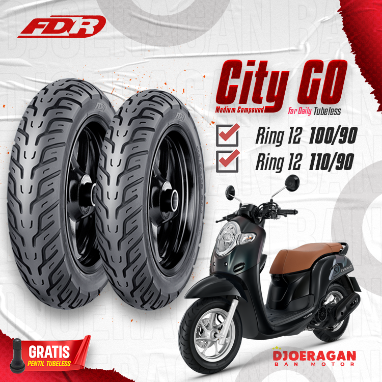 Ban Motor Matic Sepasang Ring 12 FDR CITY GO Scoopy Genio Beat Deluxe ...