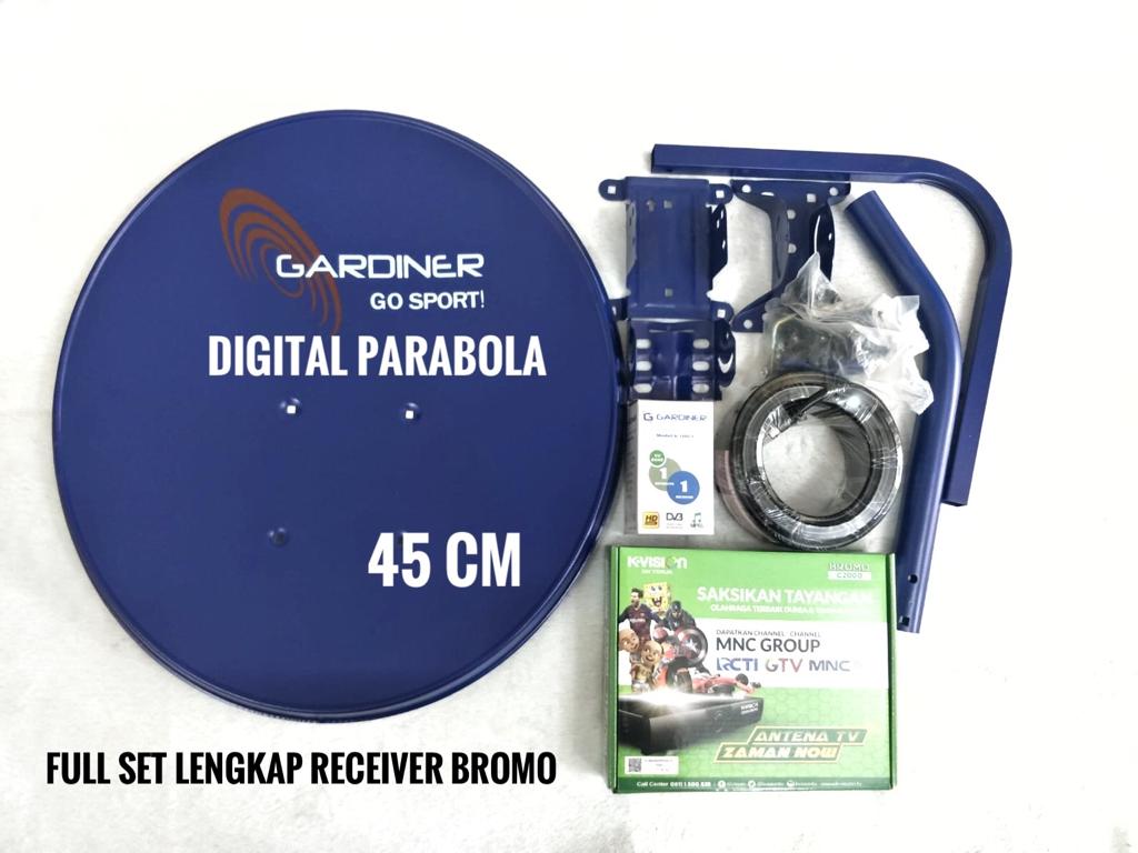 PARABOLA MINI 45CM + RECEIVER BROMO- PARABOLA GARDINER 45CM- PARABOLA ...