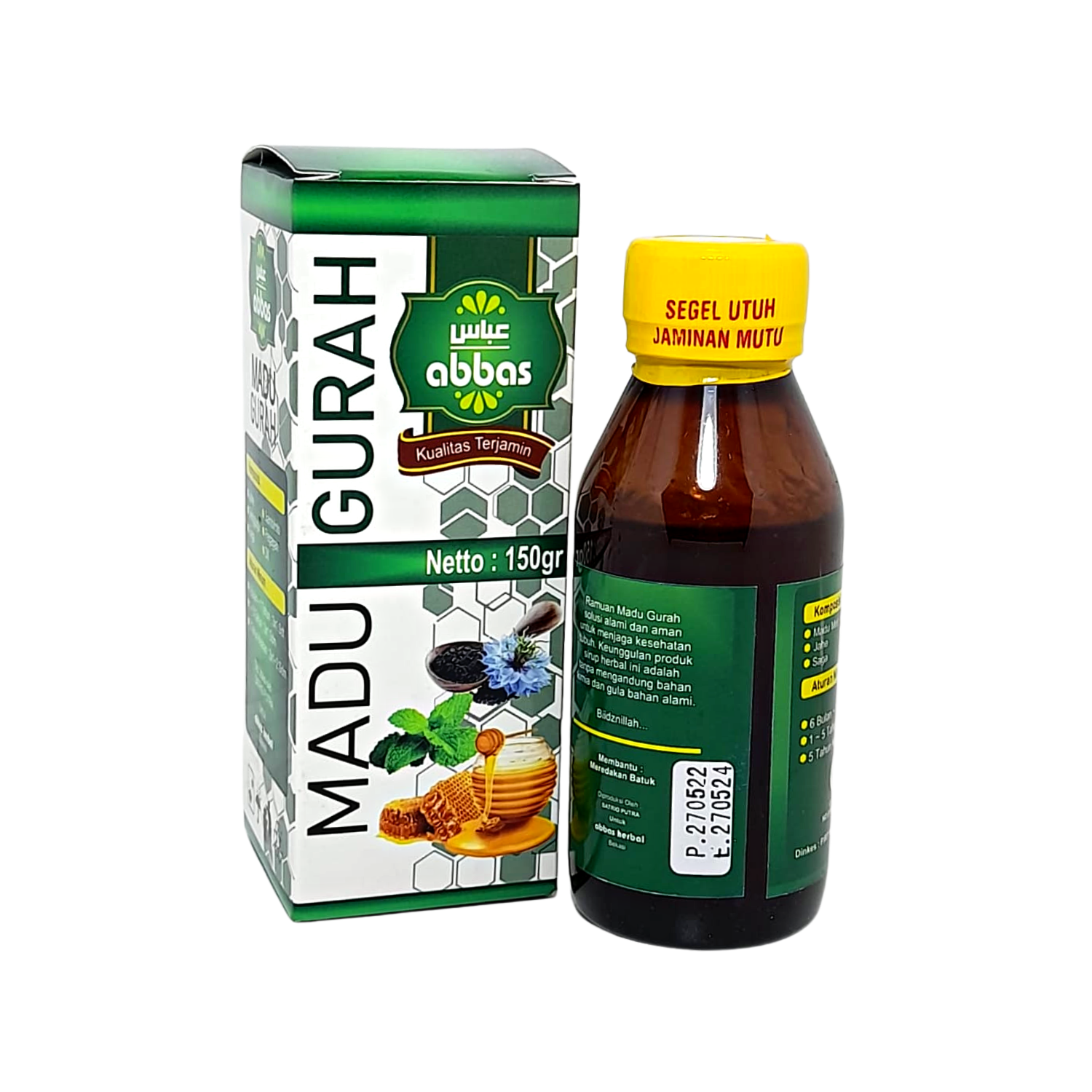 Madu Gurah Fit Saga/ Madu Gurah Abbas Obat Batuk / Obat Gurah / Madu ...