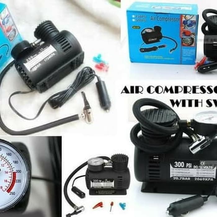 Pompa Ban Mobil Mini Air Compressor Kompressor | Lazada Indonesia