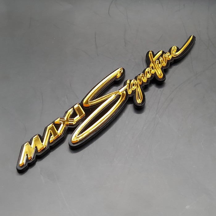 Emblem akrilik sticker acrylic Maxi Signature | Lazada Indonesia