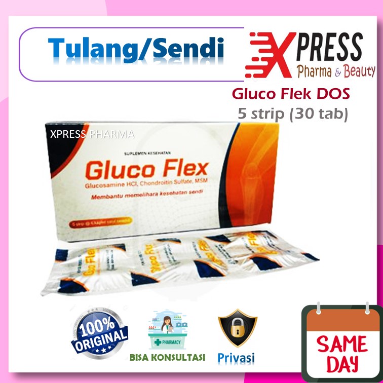 ⚡XPRESS⚡ Gluco Flex DUS Obat Nyeri Sendi Lutut Pelumas Lutut Vitamin ...