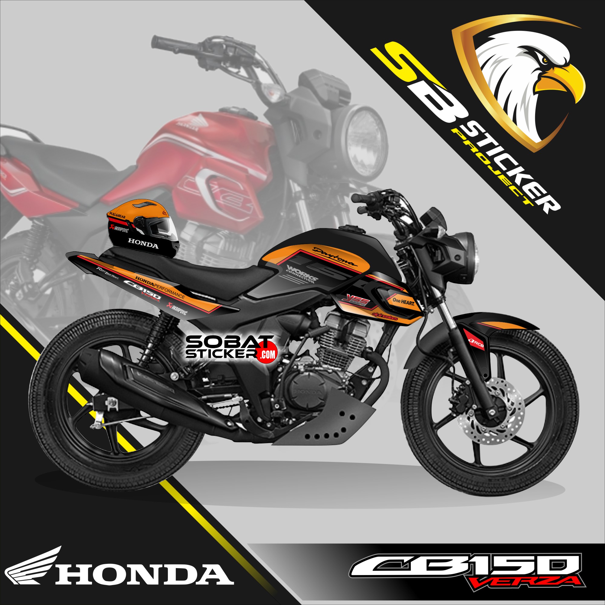 STRIPING CB VERZA 150- STRIPING VARIASI HOLOGRAM HONDA CB VERZA 150 SB ...