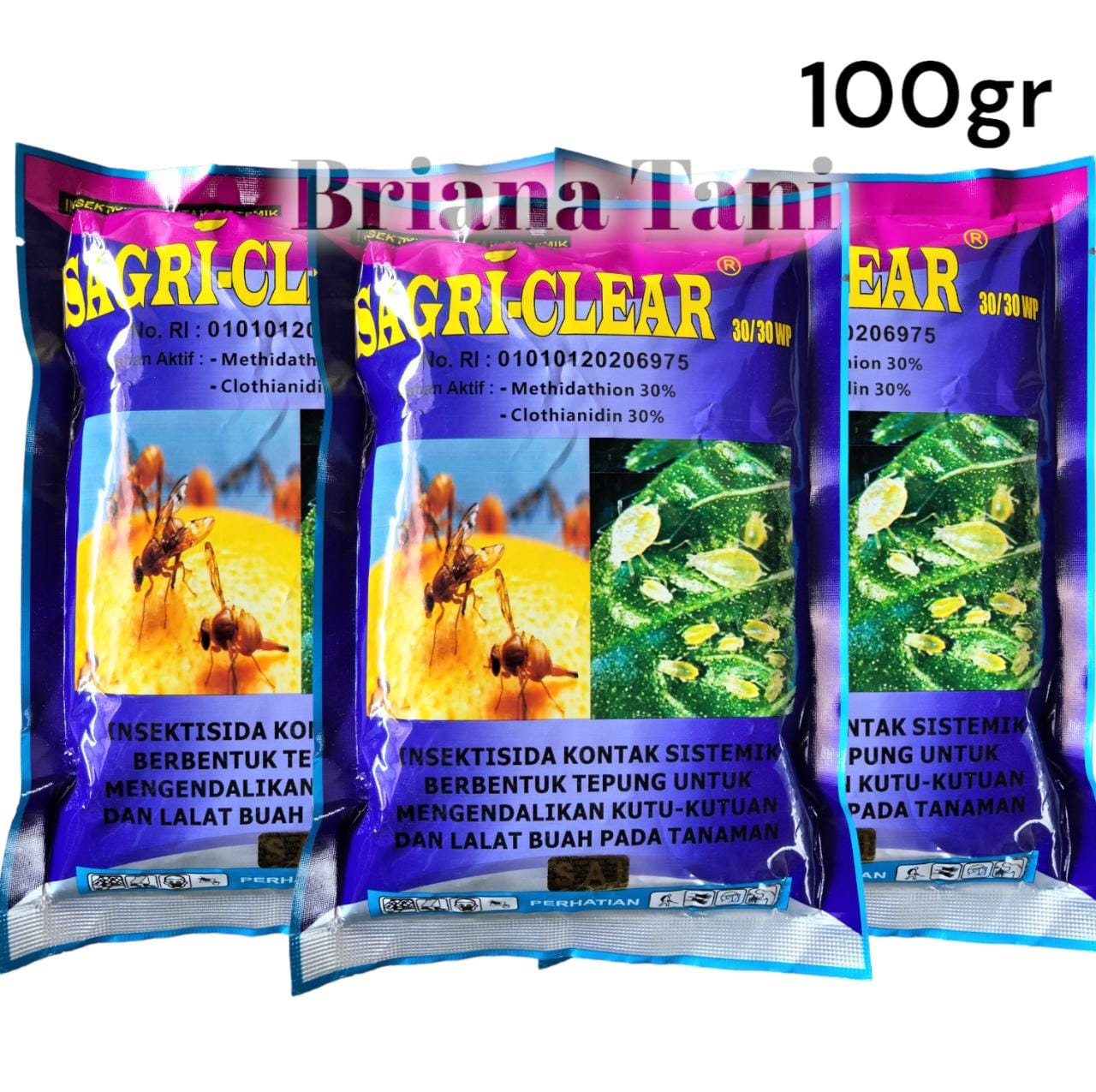 Insektisida sagri-clear 30/30 wp SAGRI CLEAR Bahan Aktif Clothianidin ...