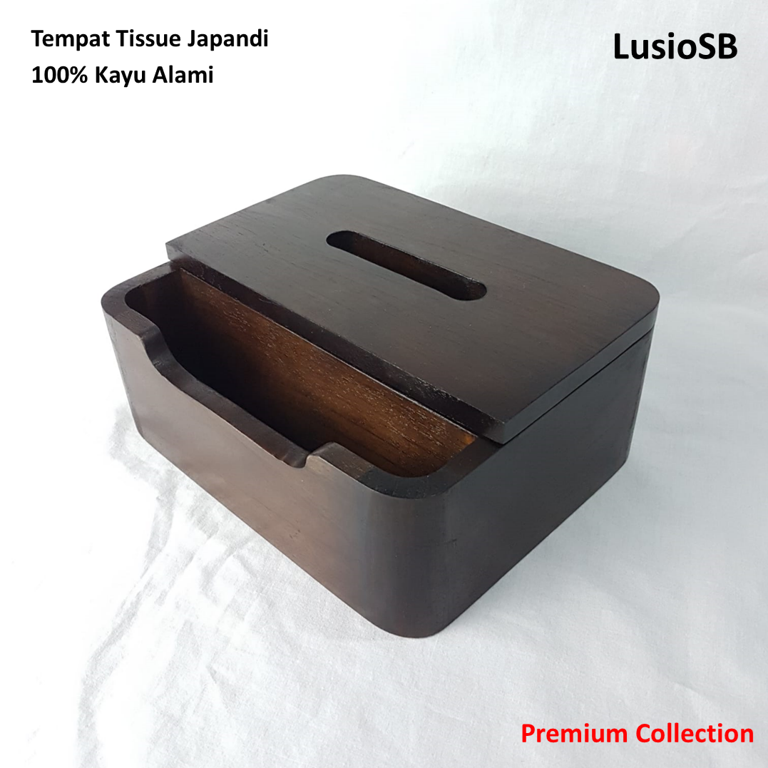 Tempat Tissue Kayu Jati LusioSB Kotak Tisu JAPANDI Wooden Tissue Box ...