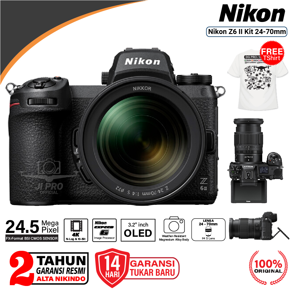 Nikon Z6 II Nikon Z6II Nikon Z6 Mark II Kit 24-70mm f4 Garansi Resmi | Lazada Indonesia