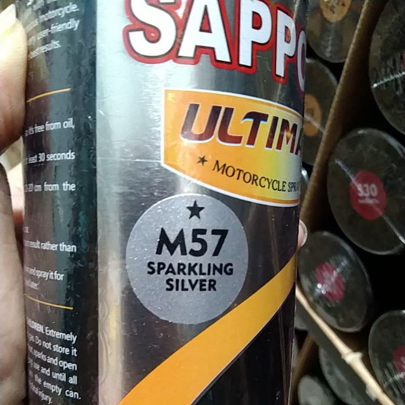 pilok pilox cat semprot cat spray sapporo ultimate 400ml varian silver ...