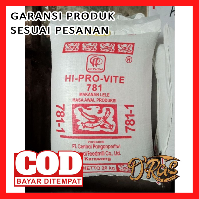 pelet 781-1 hi pro vite pakan anakan ikan mas nila mujair lele | Lazada Indonesia