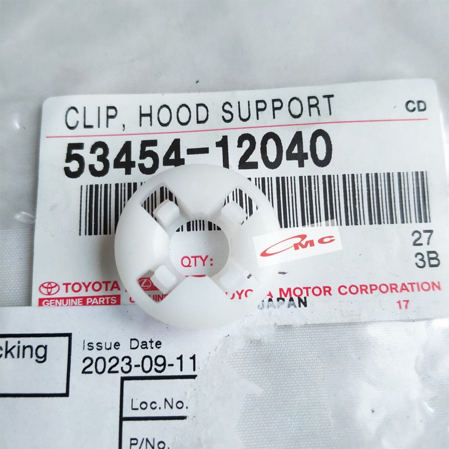 Grommet Kancing Dudukan Tiang kap Mesin Corolla Altis New 53454-12040 ...