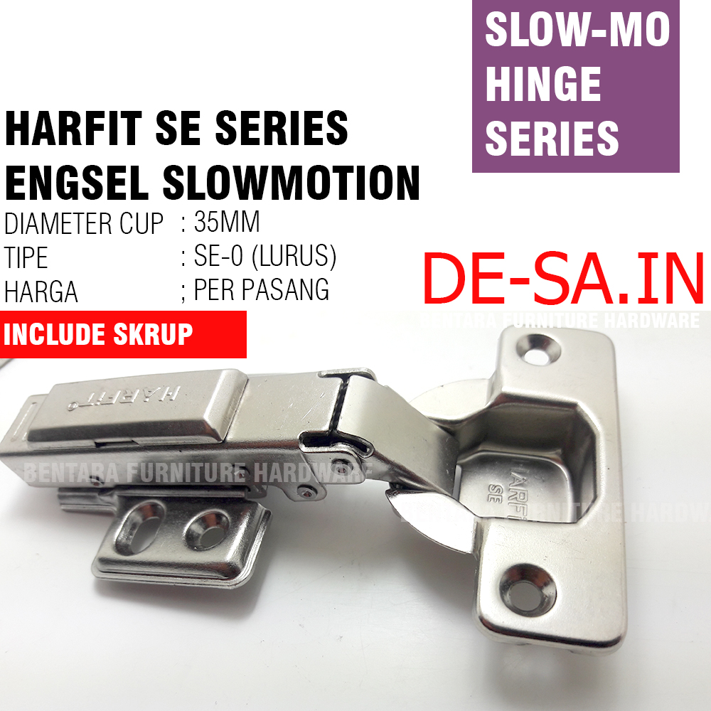 2 x HARFIT SE 35MM Engsel Sendok Slow Motion SE-0 SE-8 SE-16 Lurus ...