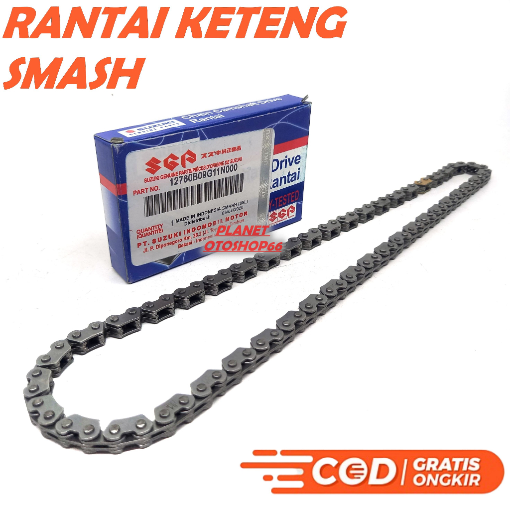 CHAM CHAIN / RANTAI MESIN / RANTAI KETENG SET SUZUKI SMASH / | Lazada ...