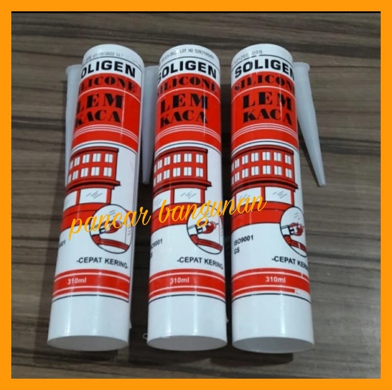 LEM BOTOL KACA SOLIGEN - SILICONE GLASS SEALANT - LEM SILICONE SEALANT ...