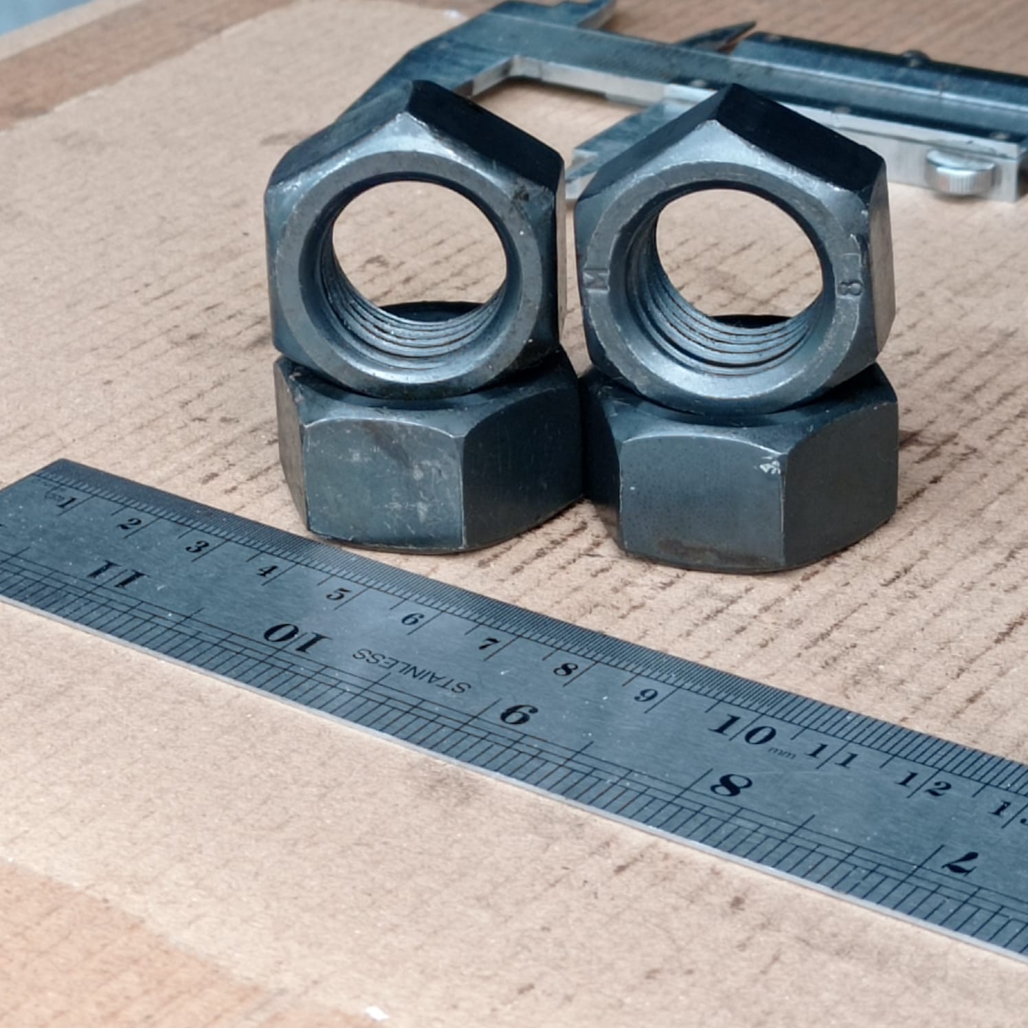 MUR BAJA M22 HTB GRADE 8.8 KUNCI 32 MUR HEX HEAVY NUT 22MM WARNA HITAM ...