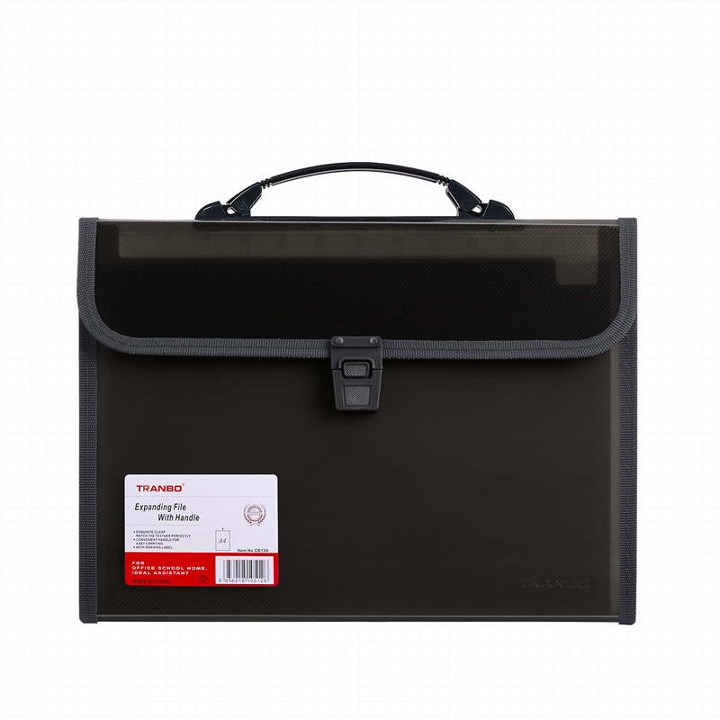 Map Tas Expanding File Portabel 13 Sekat Garis Miring Transparan ...