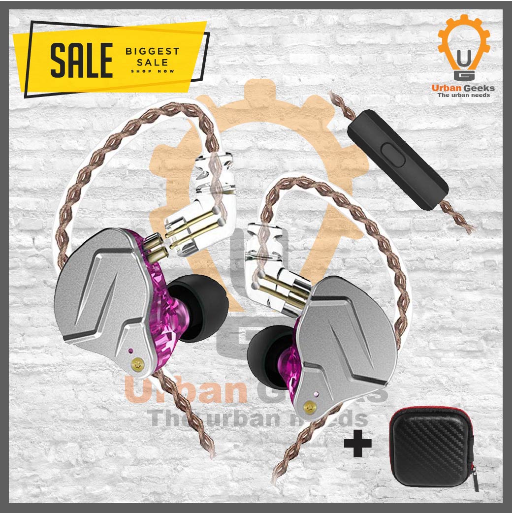 Knowledge Zenith KZ ZSN Pro - Hybrid Earphone - Dual Driver | Lazada ...