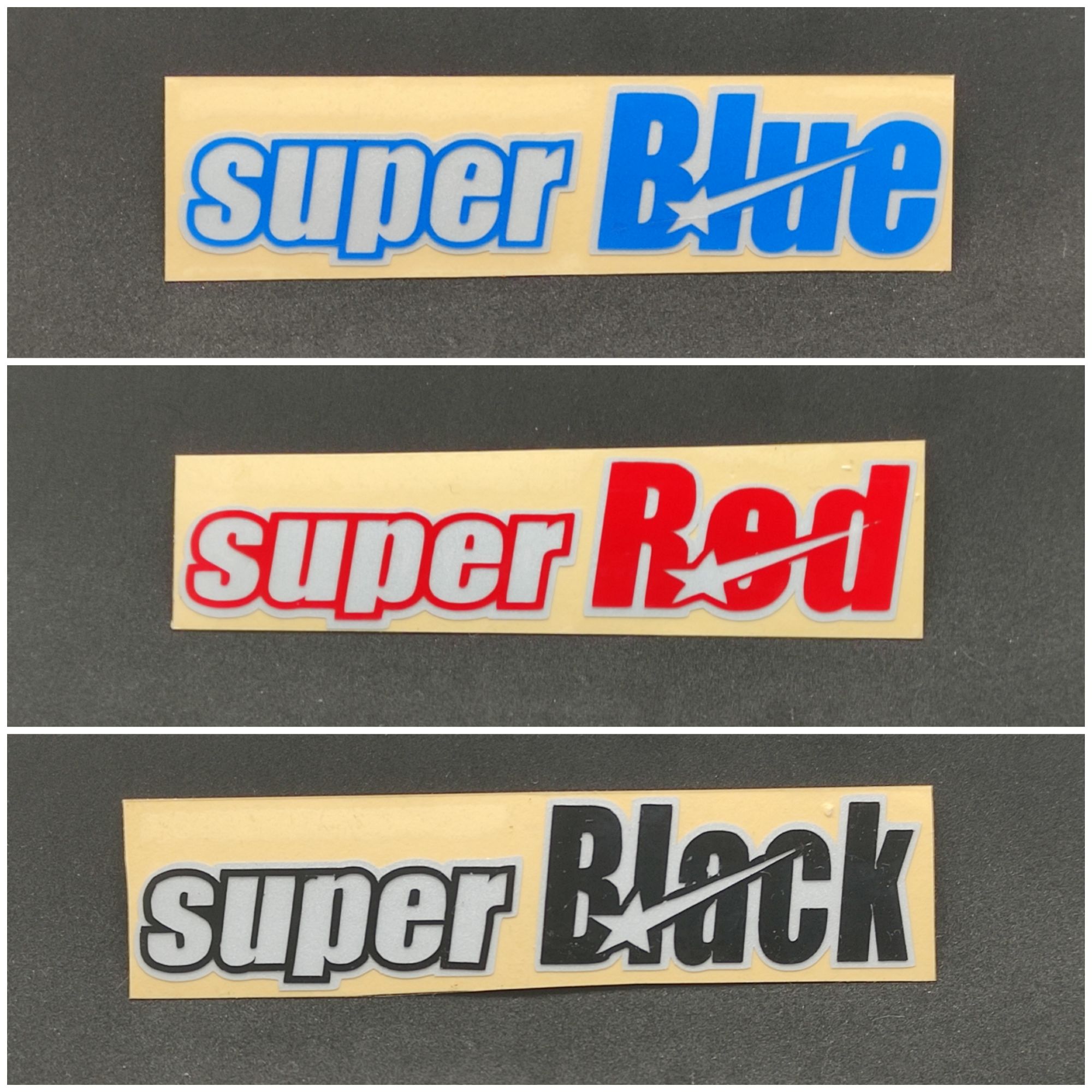 stiker super red super blue super black A33 | Lazada Indonesia