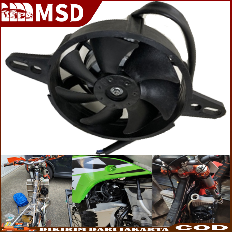 Kipas Radiator DC 12V 12cm Trail Pendingin Motor 150cc 200cc 250cc ...
