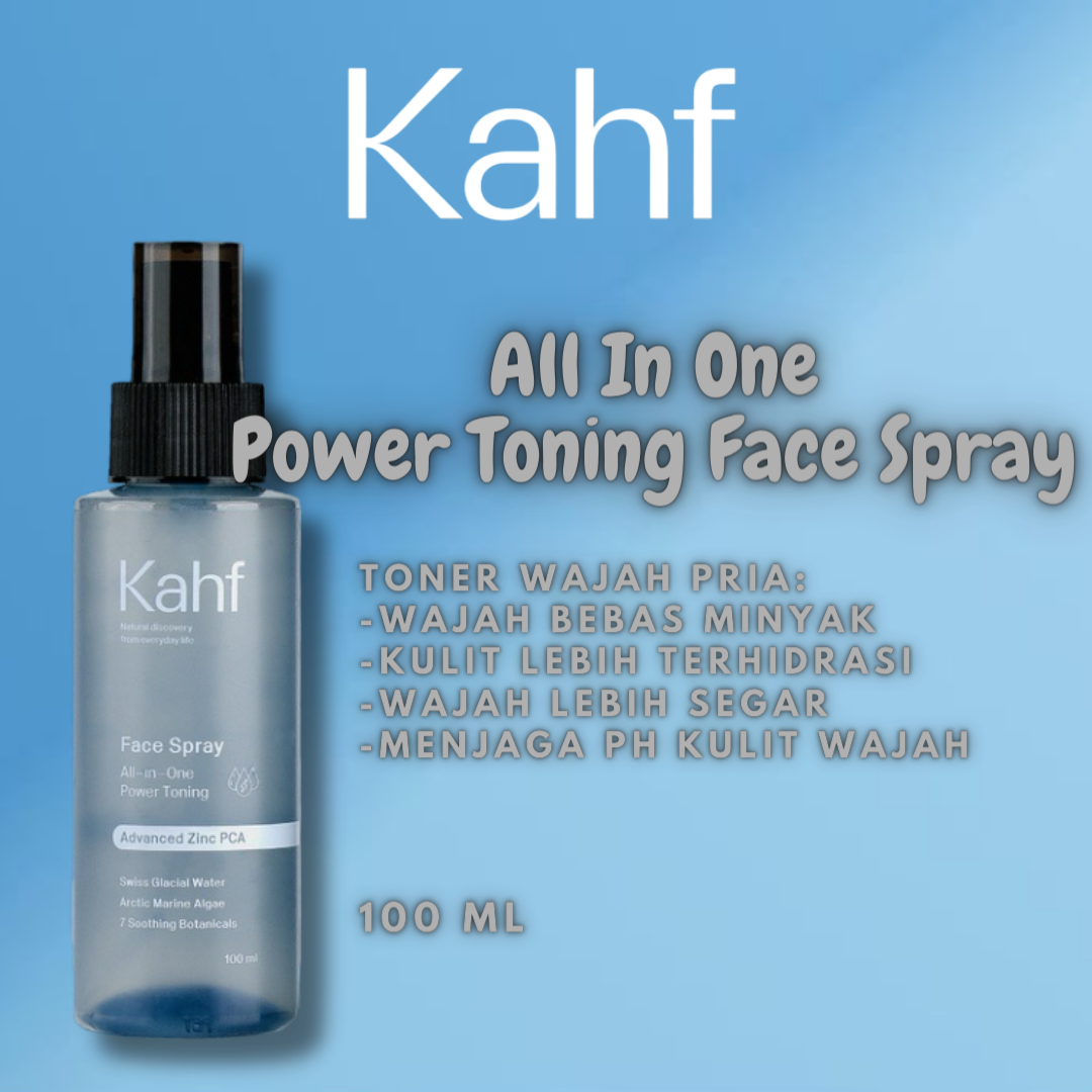Kahf All-in-One Power Toning Face Spray 100 ml - Toner Wajah Pria untuk ...