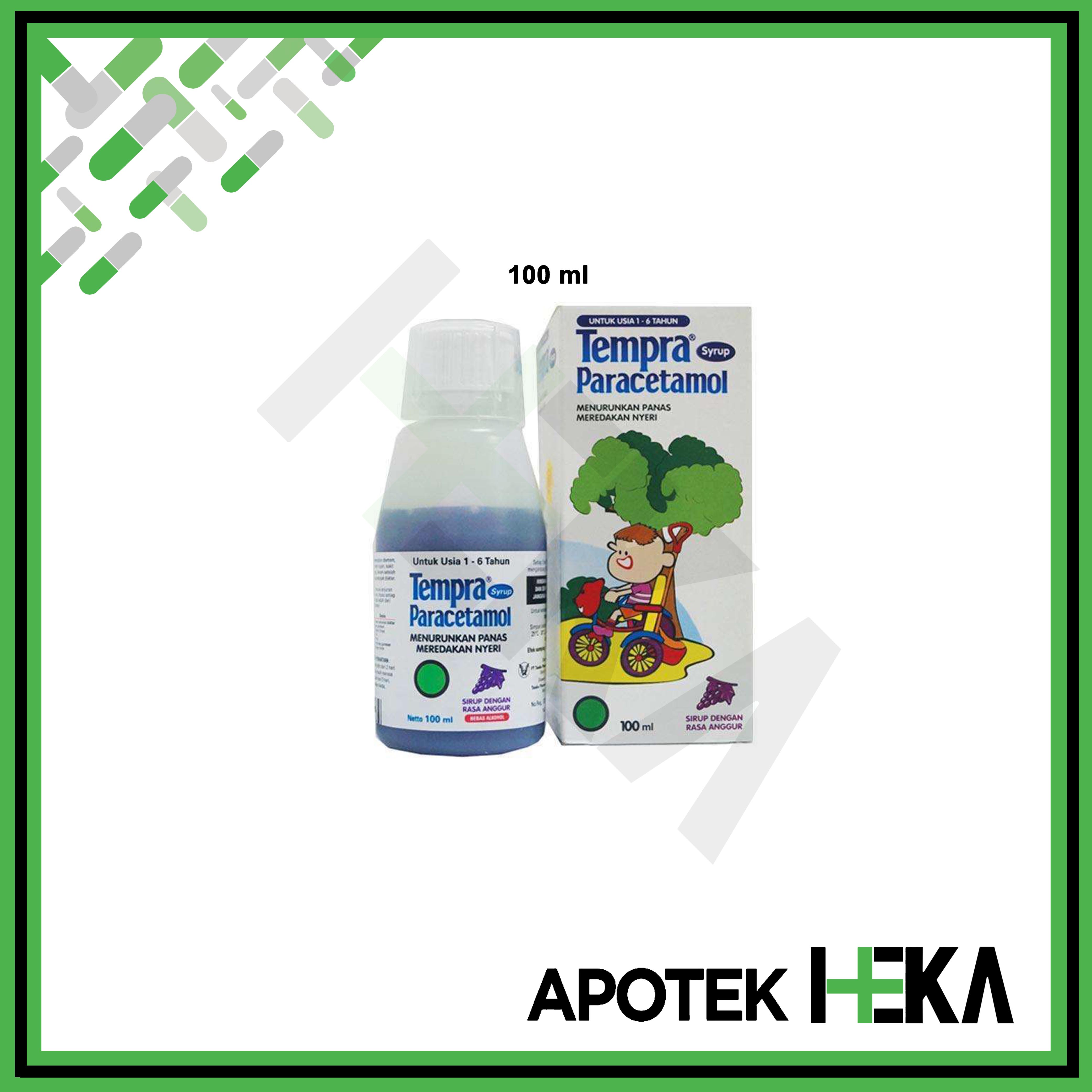 Tempra Syrup Sirup Rasa Anggur 30 ml / 60 ml / 100 ml Demam Anak | Lazada Indonesia