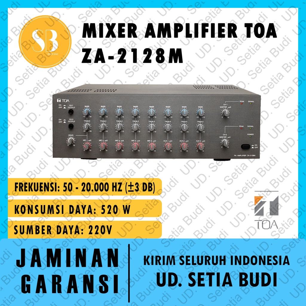 TOA Mixer Amplifier ZA-2128M Asli dan Bergaransi | Lazada Indonesia